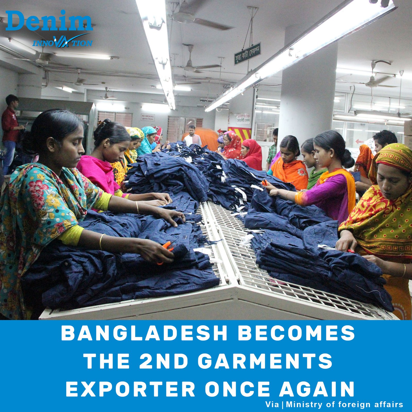 Bangladesh Becomes The 2nd Garments Exporter Once Again.